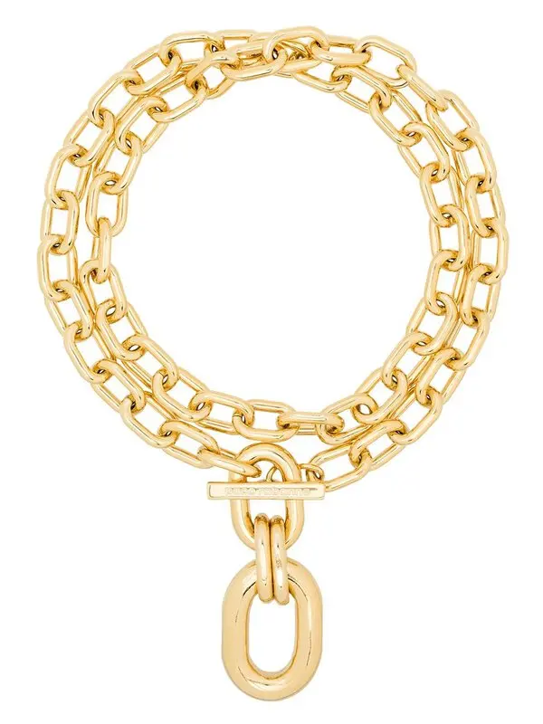 Rabanne Double-wrap Chain Necklace - Gold