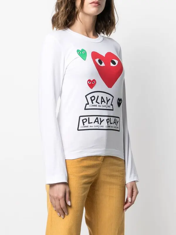 Play Comme Des Garcon Long-sleeved T-shirt
