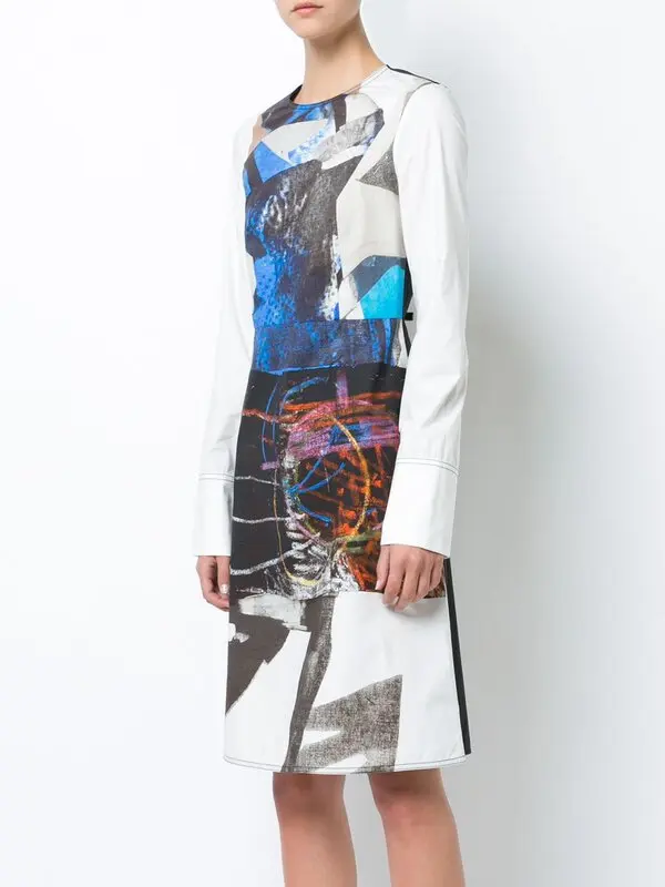 Marni Abstract Print Skater Dress