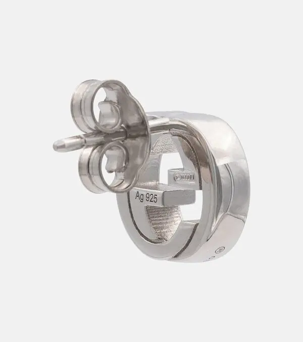 Gucci Interlocking G Sterling Stud Earrings