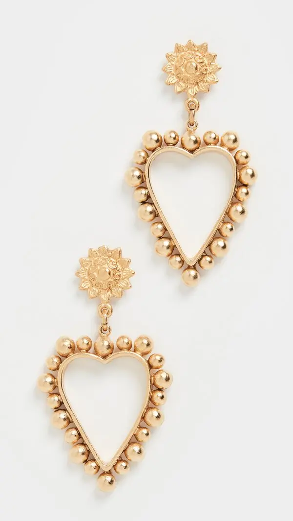 Brinker & Eliza Heart Drop Earrings
