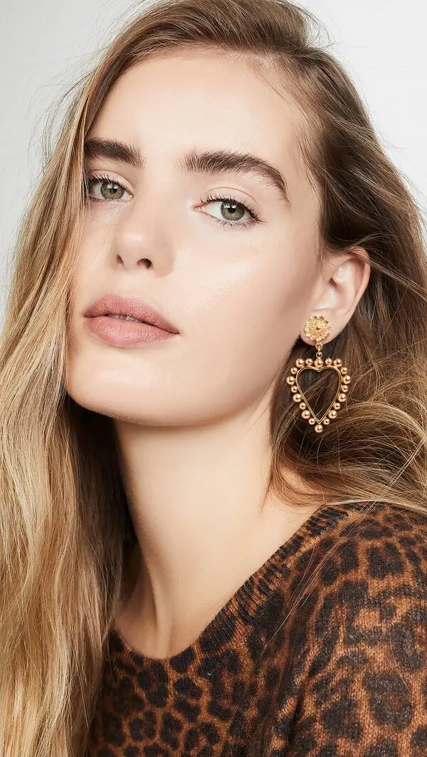 Brinker & Eliza Heart Drop Earrings