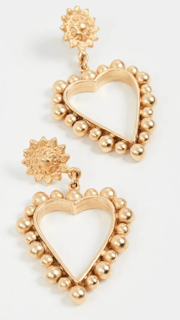 Brinker & Eliza Heart Drop Earrings