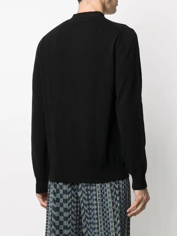 Play Comme Des Garcon Heart Logo Cardigan - Black