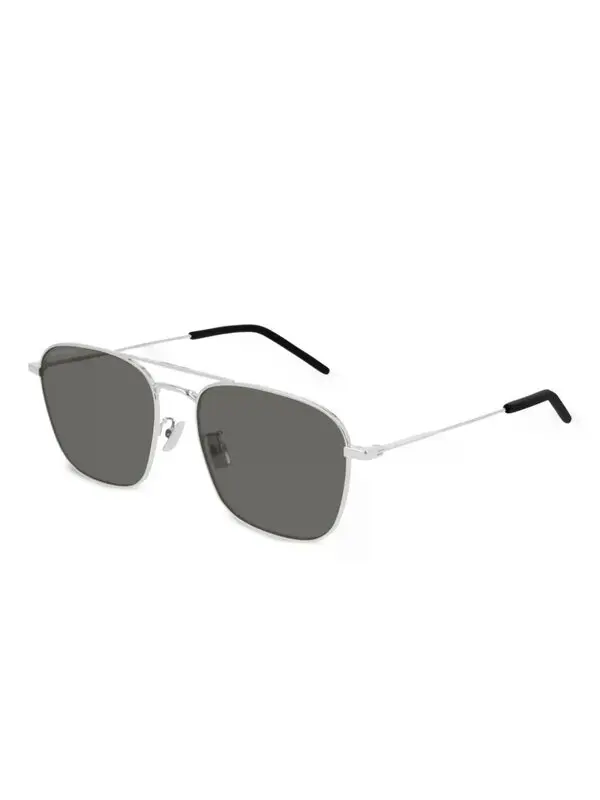 Saint Laurent Pilot-frame Sunglasses - Silver