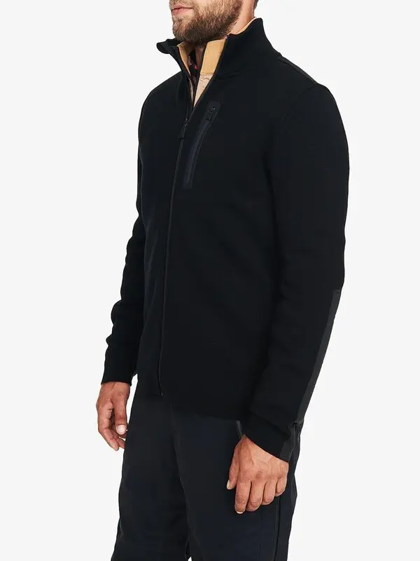 Aztech Mountain Matterhorn Zip-up Sweater - Black