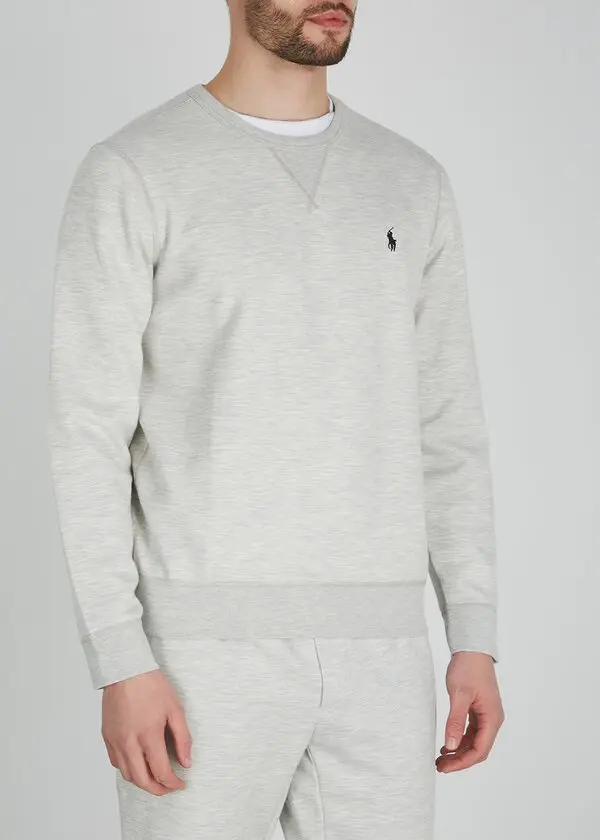 Polo Ralph Lauren Performance Jersey Crewneck Sweatshirt - Grey
