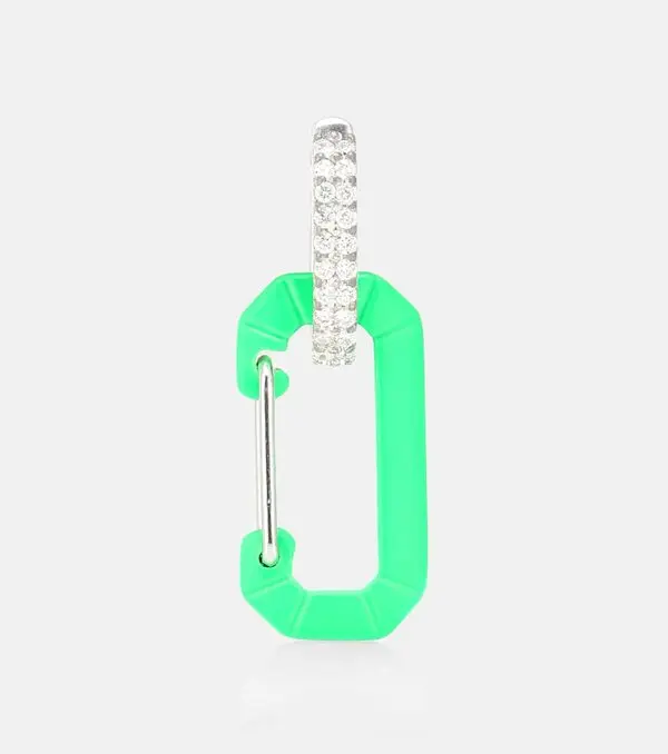 EERA Eéra Small Chiara Single Earring - Green