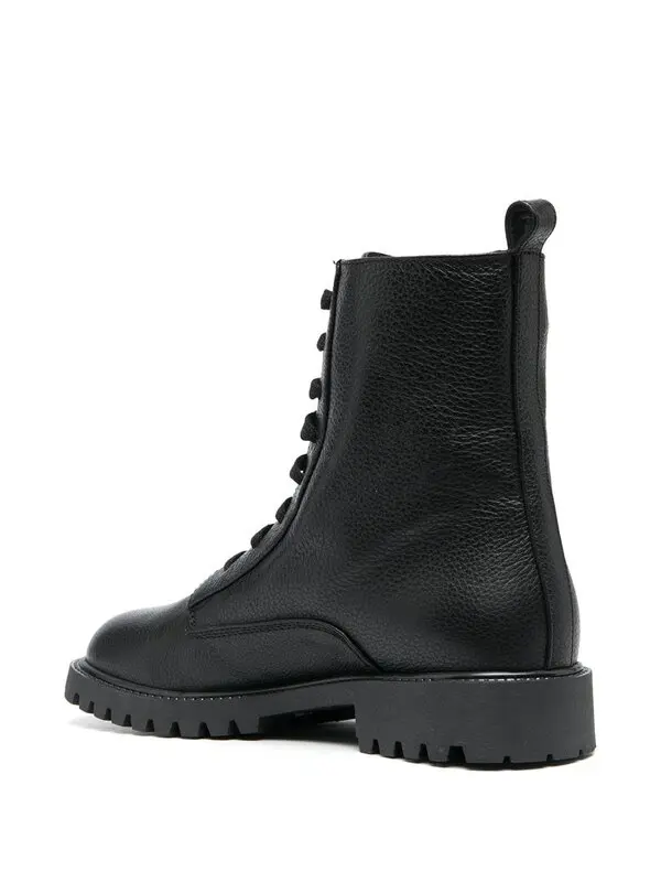Philipp Plein Leather Lace-up Boots