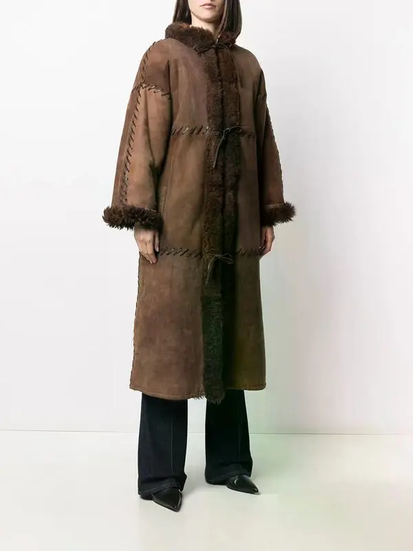Dior 1980s Sheepskin Midi Coat