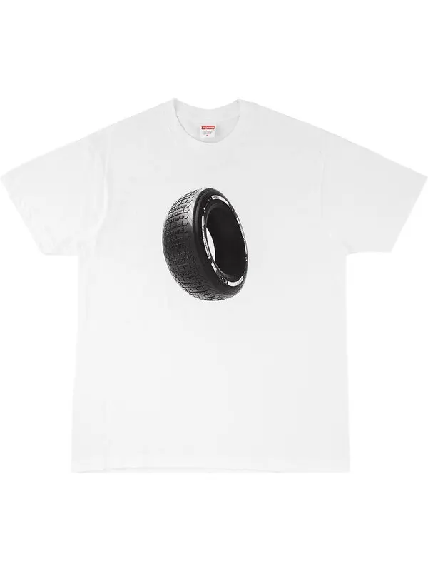 Supreme Tire Print T-shirt - White