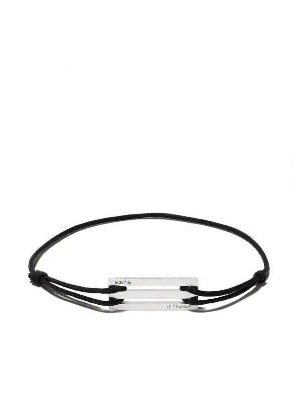 Le Gramme 25/10g Cord Bracelet - Silver
