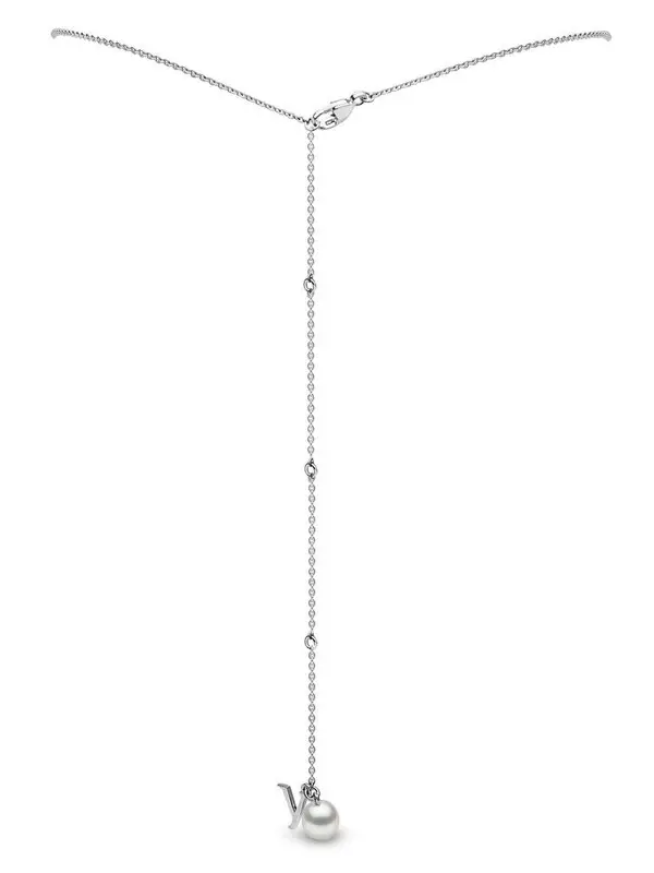 Yoko London 18kt White Gold Diamond And Pearl Necklace