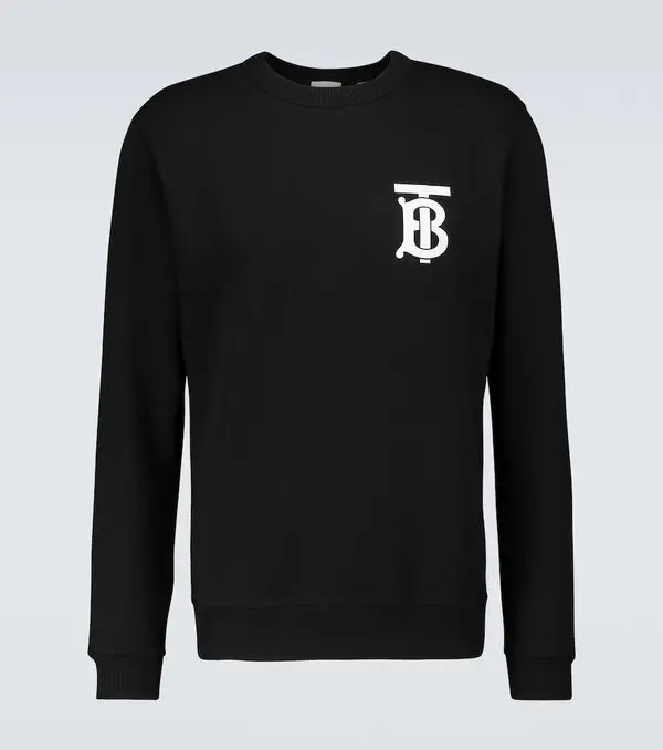 Burberry Dryden Tb Logo Sweatshirt - Black | Editorialist