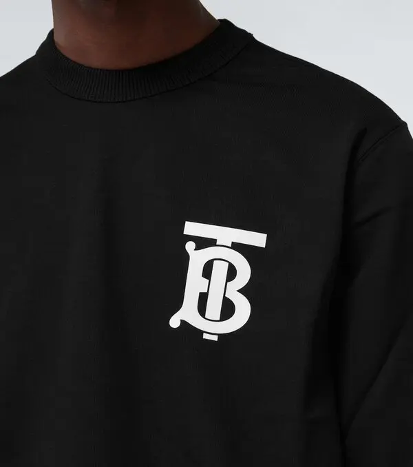 Burberry Dryden Tb Logo Sweatshirt - Black | Editorialist