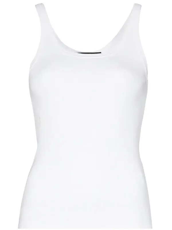 Ksubi Ribbed Tank Top - White