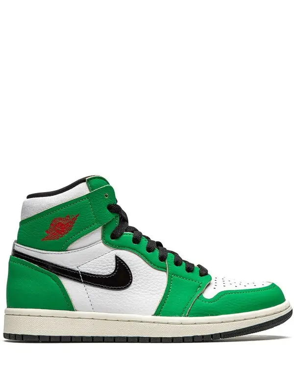 JORDAN Air 1 Retro High Og Lucky Sneakers - Green