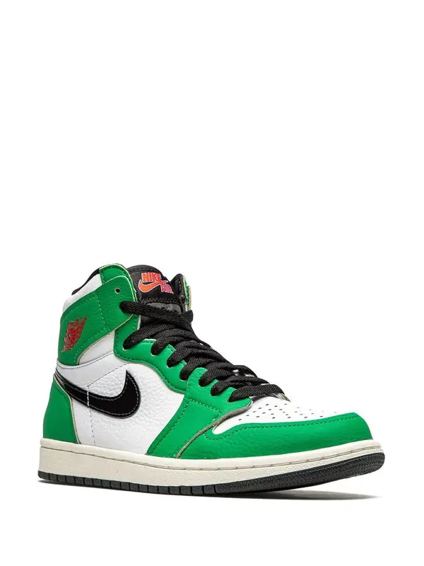 JORDAN Air 1 Retro High Og Lucky Sneakers - Green