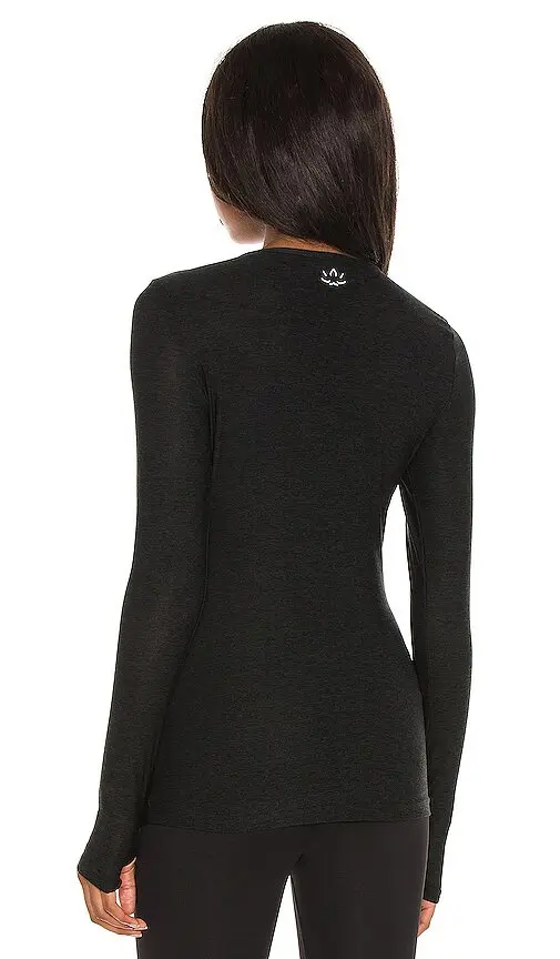 Beyond Yoga Classic Crew Pullover - Darkest Night