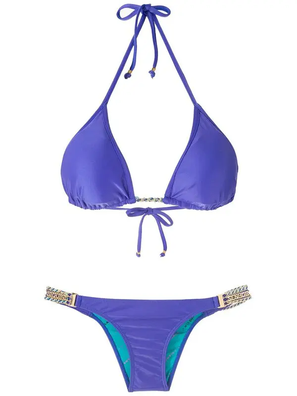AMIR SLAMA Senhor Do Biquíni Bikini Set - Blue