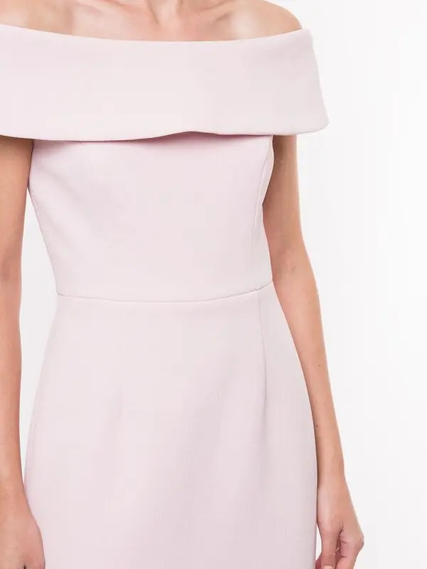 Rebecca Vallance Off-shoulder Fitted Dress - Pink