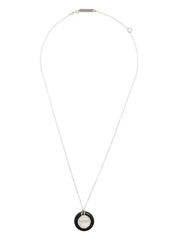 AMBUSH Engraved Logo Round Pendant Necklace