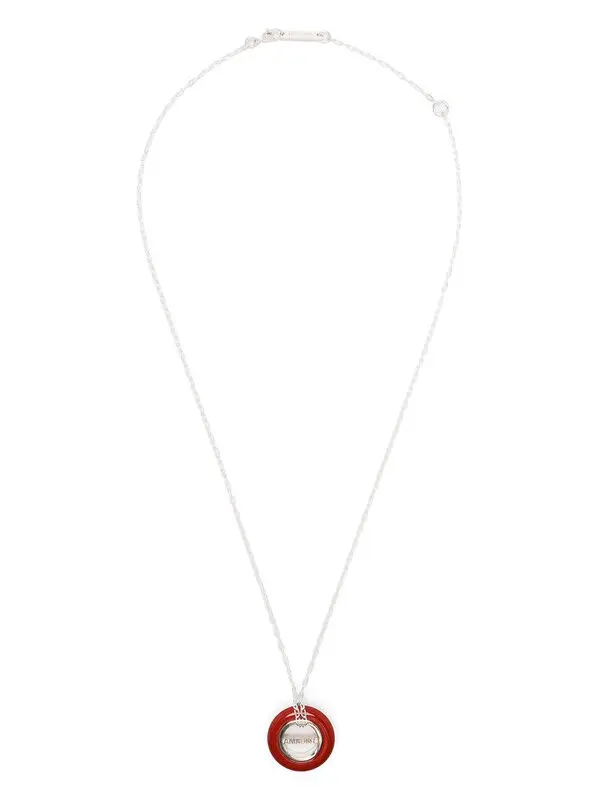 AMBUSH Logo-pendant Necklace - Silver