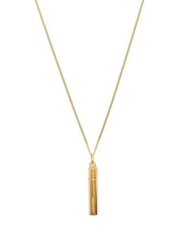 AMBUSH Oversized Case Pendant Necklace - Gold