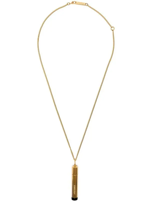 AMBUSH Pill Case Charm Necklace - Gold