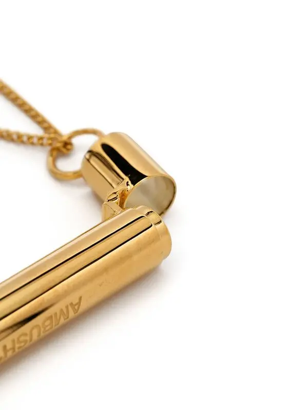 AMBUSH Pill Case Charm Necklace - Gold