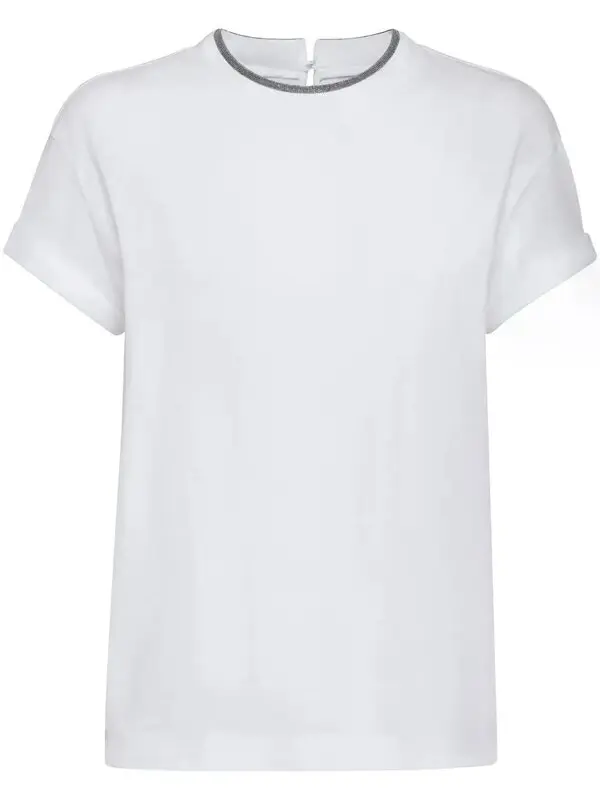 Brunello Cucinelli Contrast-trim T-shirt