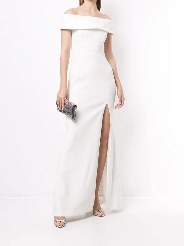 Rebecca Vallance Venice Off-shoulder Gown - White