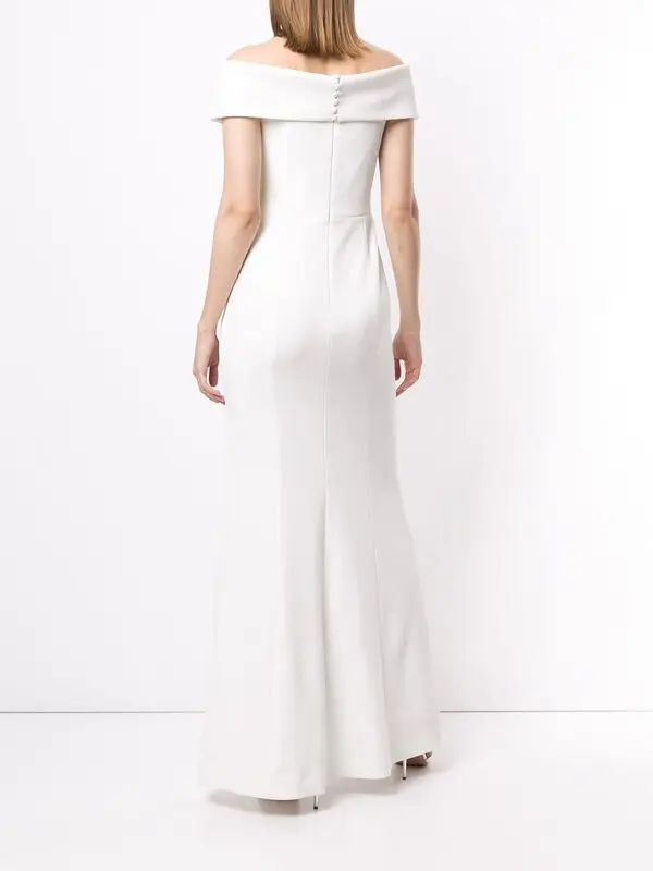 Rebecca Vallance Venice Off-shoulder Gown - White