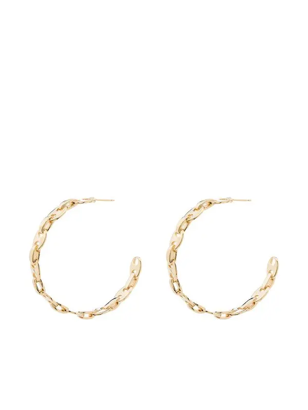 Rabanne Chain-link Hoop Earrings