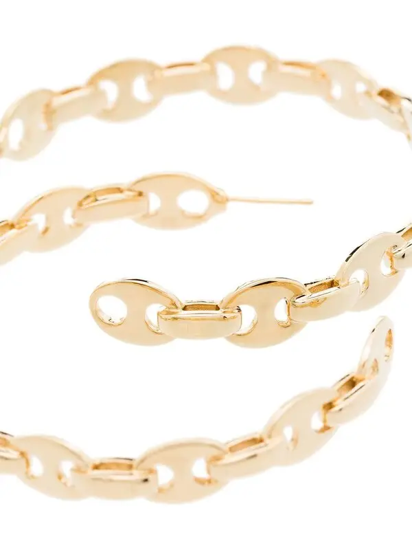 Rabanne Chain-link Hoop Earrings