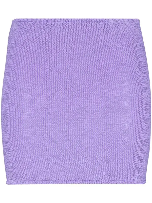 Hunza G Fitted Knit Mini Skirt