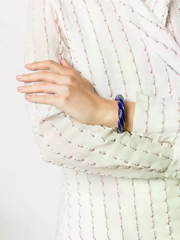 AURÉLIE BIDERMANN Diana Twist Cuff Bracelet - Blue