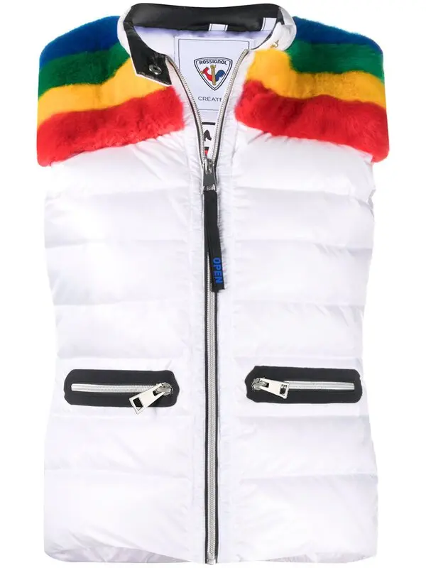 Rossignol Padded Zip-up Down Gilet - White