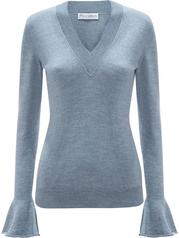JW Anderson Flared Cuff Logo Pullover
