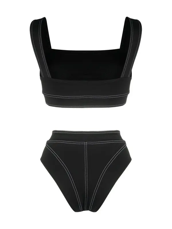 NOIRE SWIMWEAR Bralette Two-piece Bikini - Black