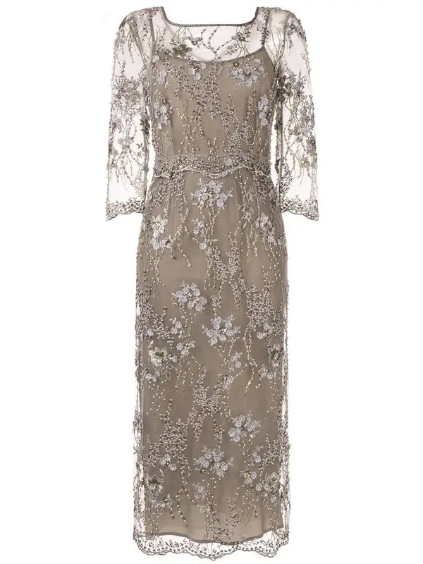 Antonio Marras Embroidered Cocktail Dress
