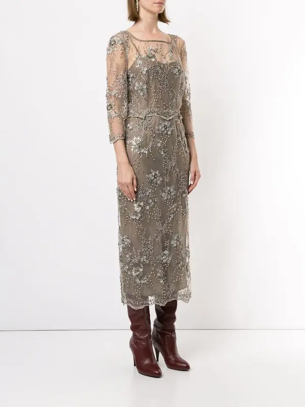 Antonio Marras Embroidered Cocktail Dress