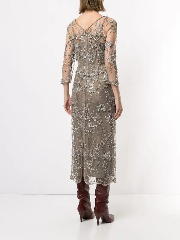 Antonio Marras Embroidered Cocktail Dress