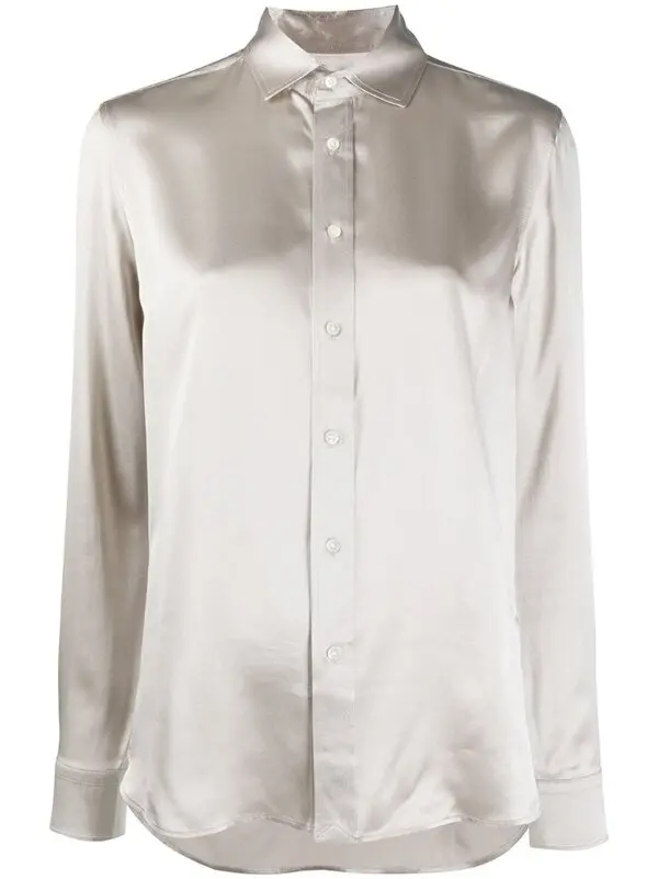 Ralph Lauren Long-sleeve Silk Shirt