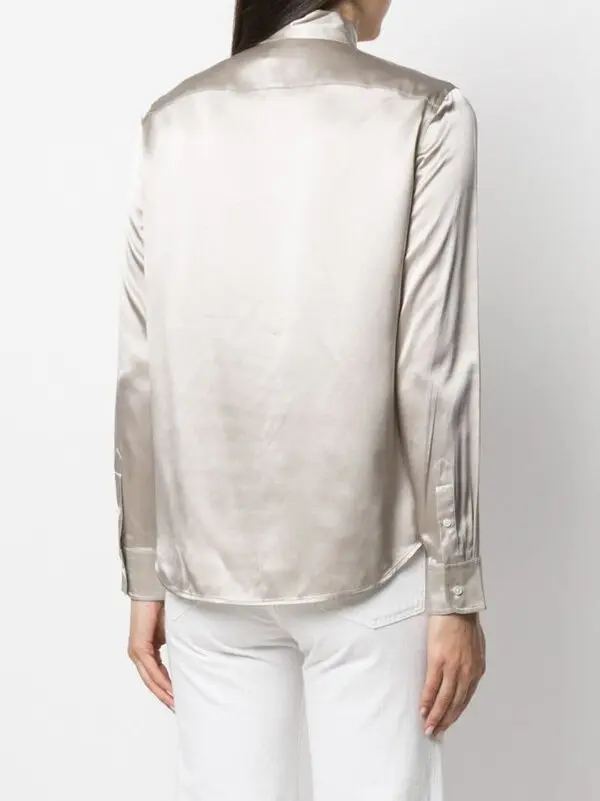 Ralph Lauren Long-sleeve Silk Shirt