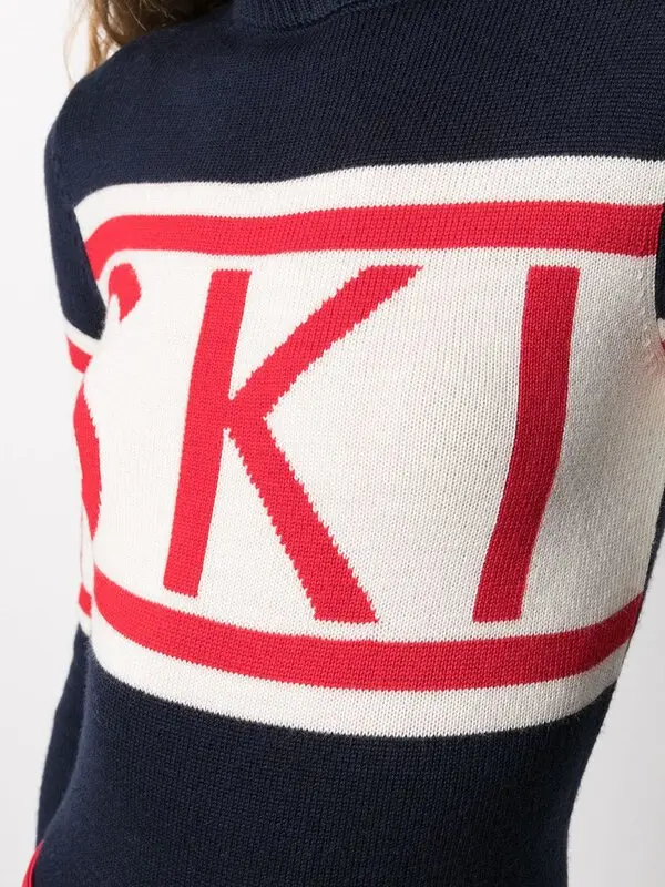Perfect Moment Intarsia Knit Jumper - Blue