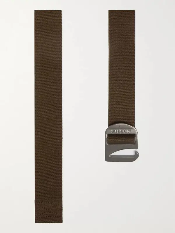 Filson Togiak 4cm Leather-trimmed Webbing Belt