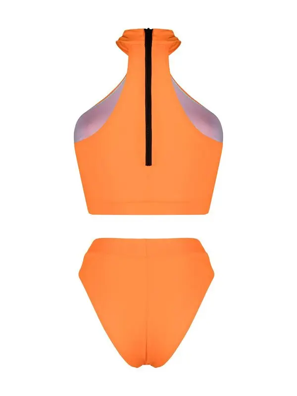 NOIRE SWIMWEAR Bahamas Cut-out Two-piece Bikini - Orange