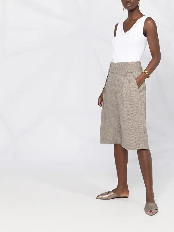 Brunello Cucinelli Crystal-detail Vest Top - White
