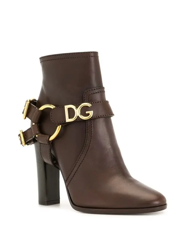 Dolce & Gabbana Buckled Ankle Booties